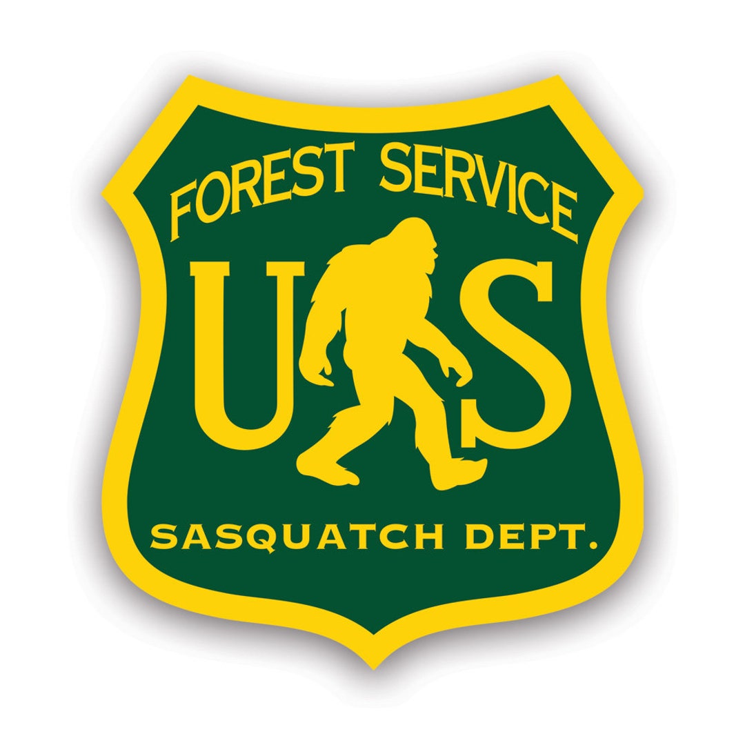 US Forest Service Sasquatch Dept Sticker - Decal - American Made - UV ...