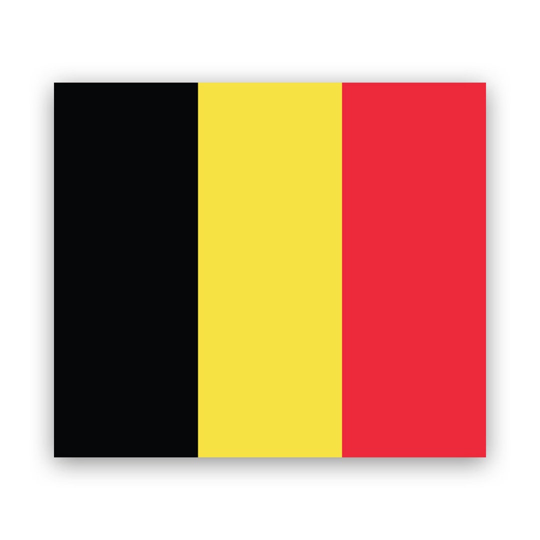 Belgian Flag Sticker Decal American Made UV Protected Belgium Bel Be - Etsy