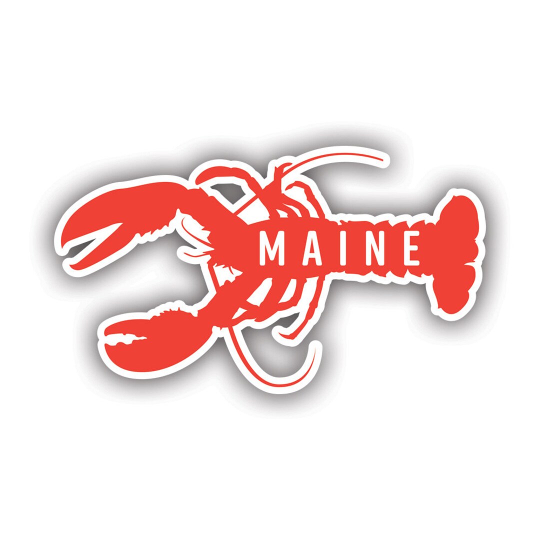 Maine Lobster Sticker - Decal - American Made - UV Protected - Eat Claw ...