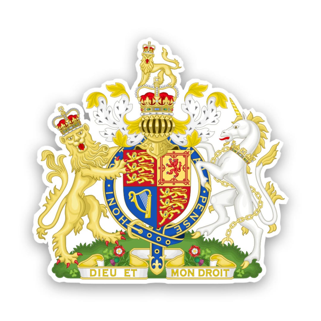 British Royal Coat of Arms Sticker - Decal - American Made - UV ...