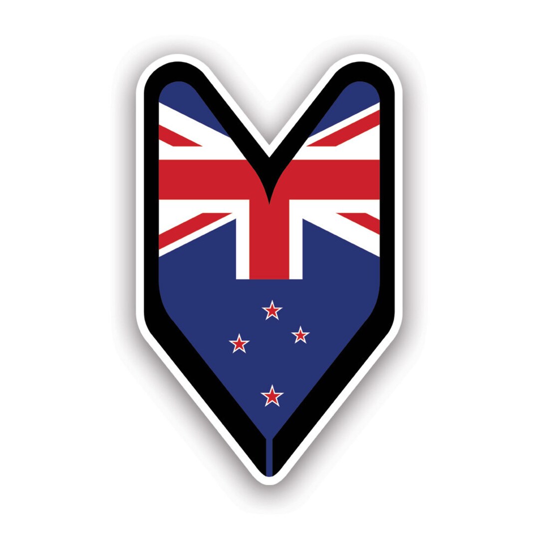 New Zealander Driver Badge Sticker - Decal - American Made - UV ...