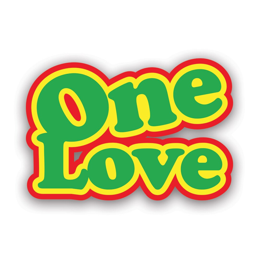 One Love Sticker Decal American Made UV Protected Rastafari Rasta - Etsy