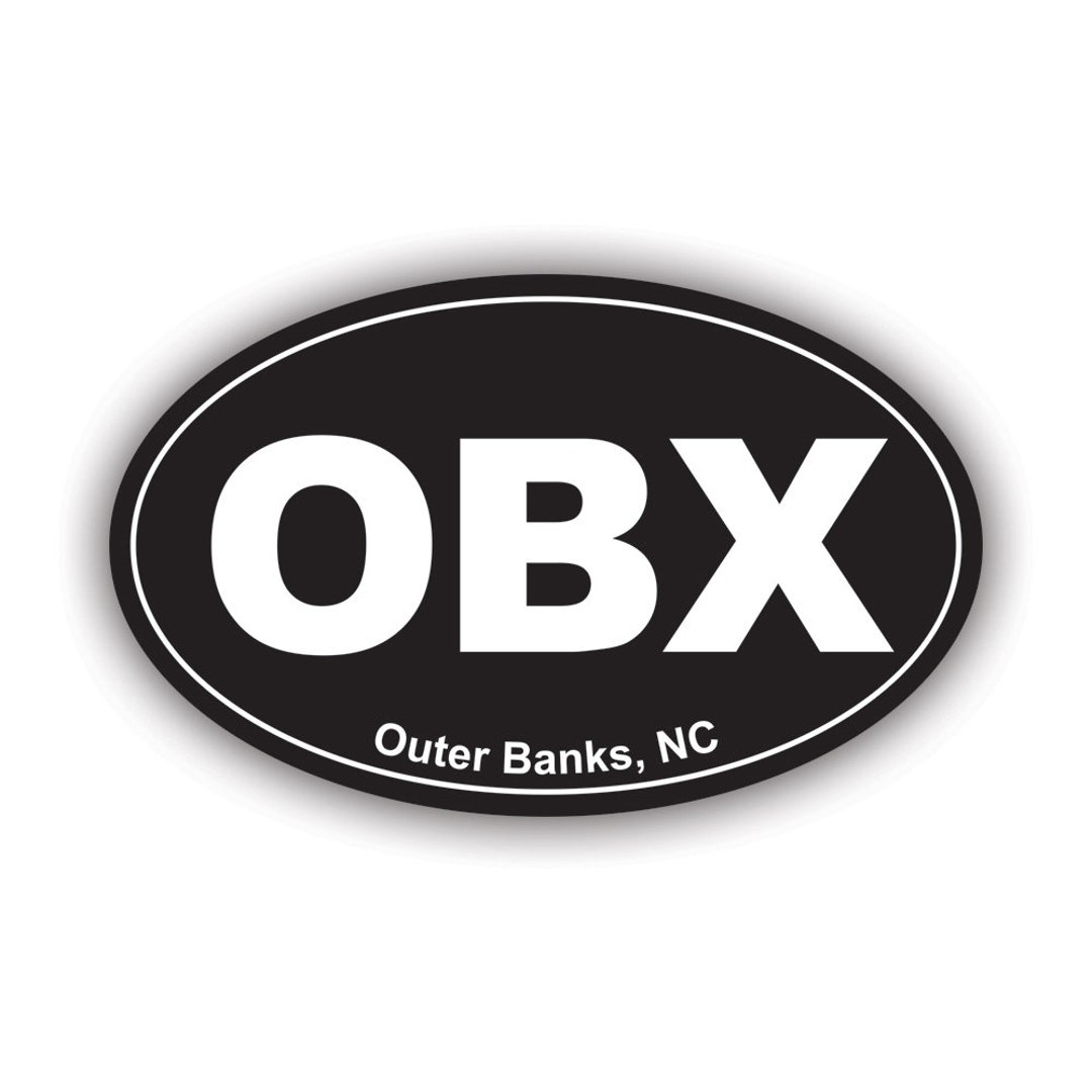 Oval OBX Outer Banks Sticker - Decal - American Made - UV Protected ...