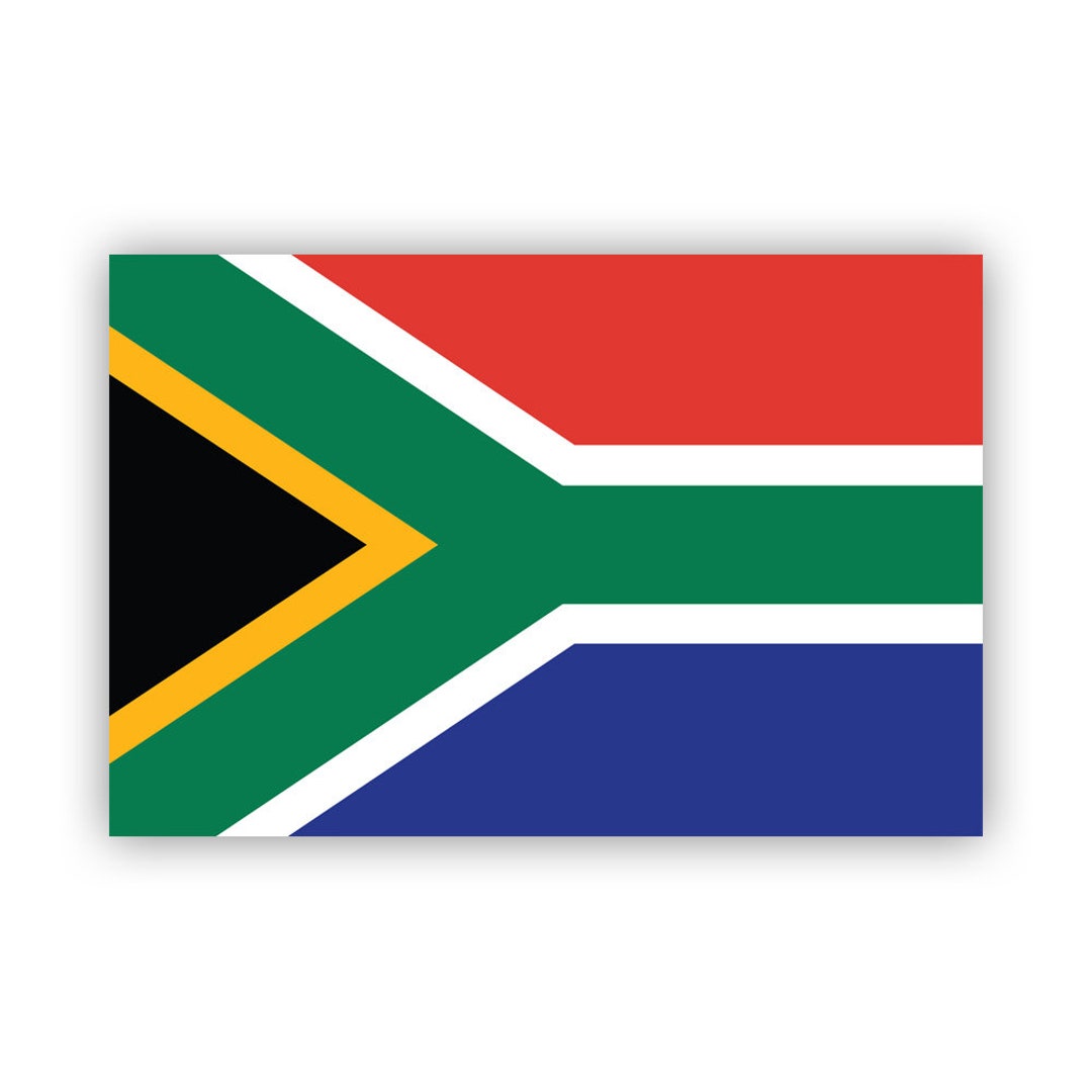South African Flag Sticker - Decal - American Made - UV Protected South ...