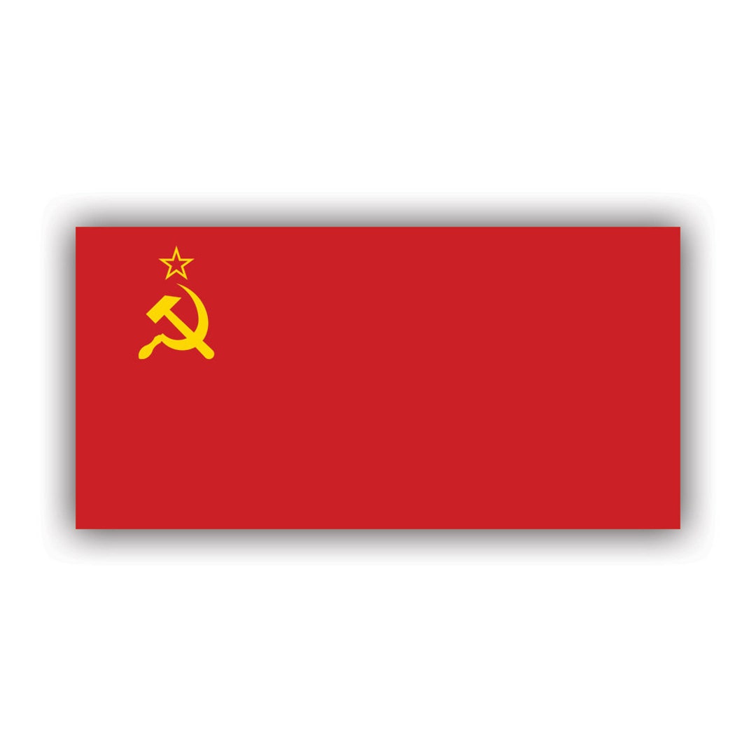 USSR Flag Soviet Union Flag Sticker - Decal - American Made - UV ...