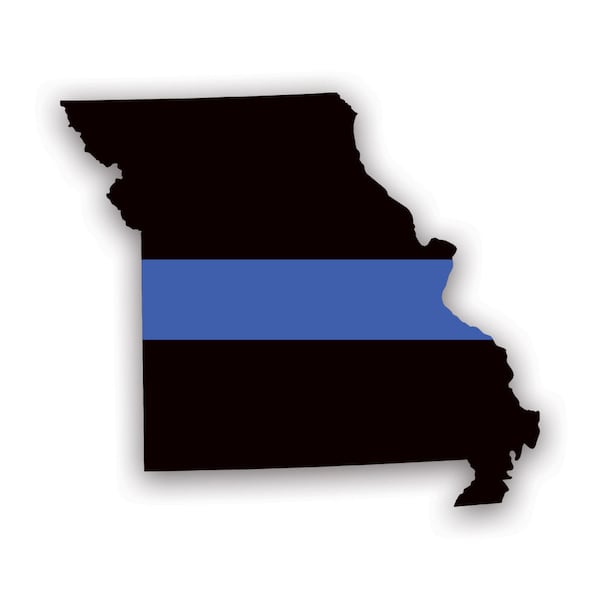 Thin Blue Line Missouri State Sticker - Etsy