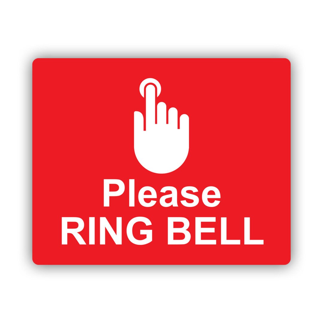 Please Ring Bell Sticker - Decal - American Made - UV Protected ...