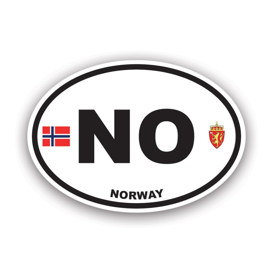 Norway Oval Sticker - Decal - American Made - UV Protected Norwegian ...