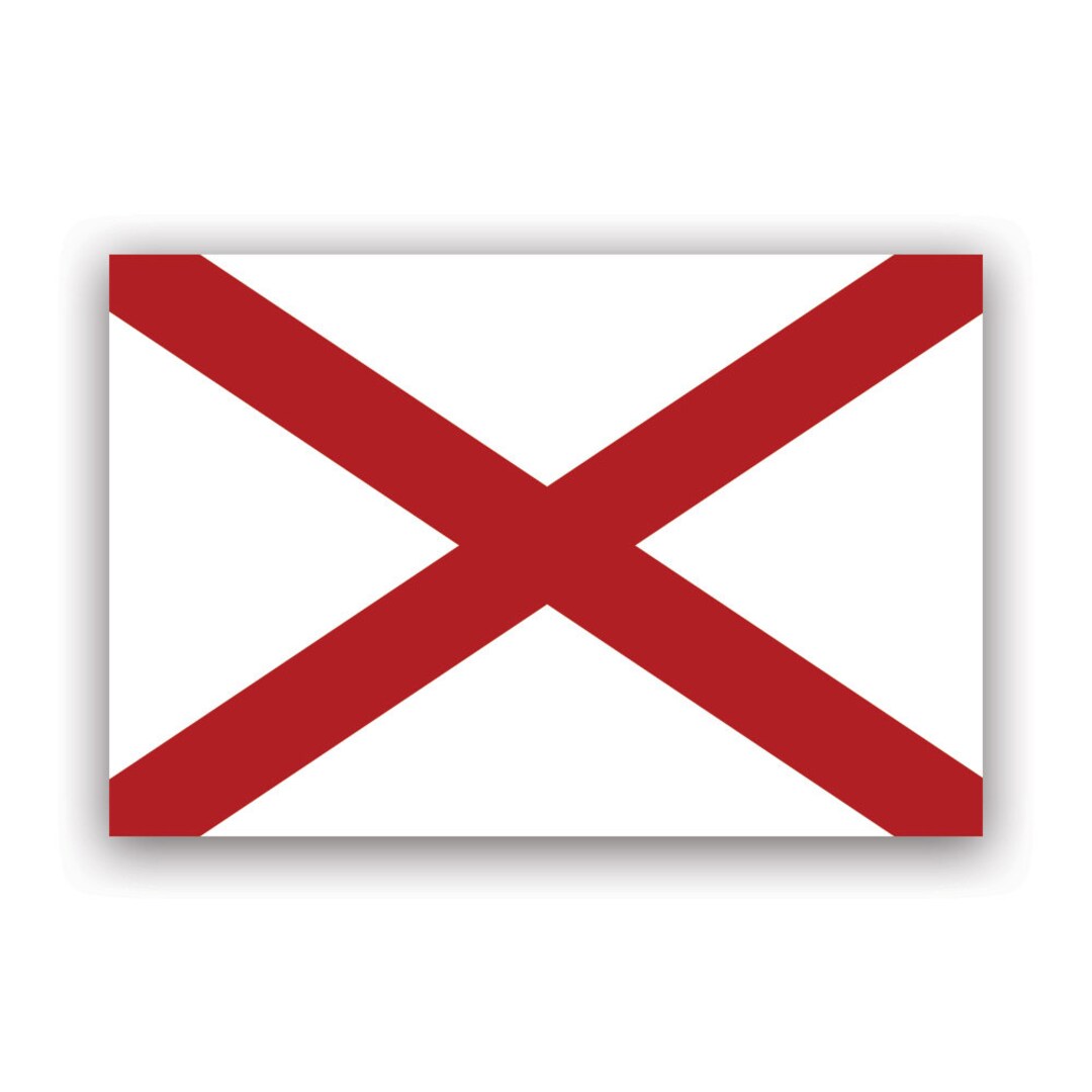 Alabama Flag Sticker - Decal - American Made - UV Protected State ...