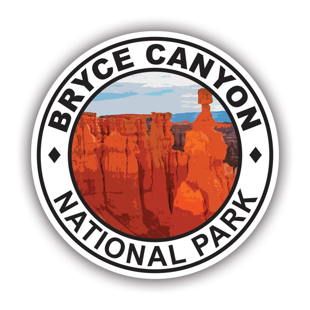 Round Bryce Canyon Sticker Decal American Made UV Protected Rv Travel ...