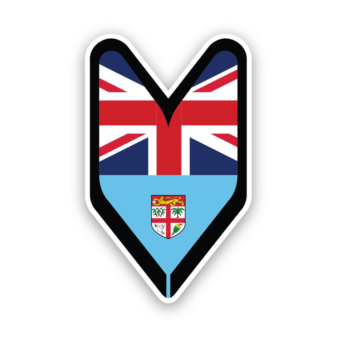 Fijian Driver Badge Sticker - Decal - American Made - UV Protected ...