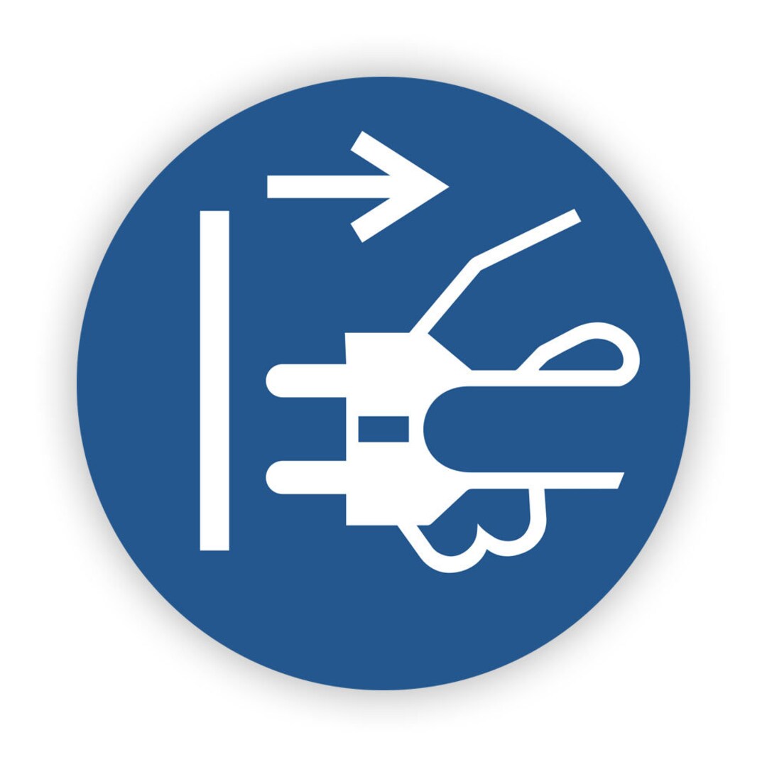 M006 Disconnect Mains Plug From Electrical Outlet Sticker Decal ...