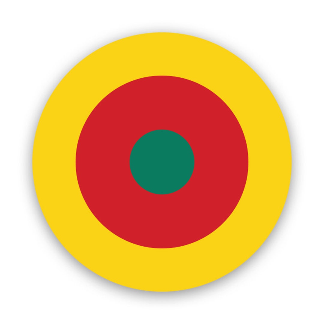 Cameroon Air Force Roundel Sticker - Decal - American Made - UV ...