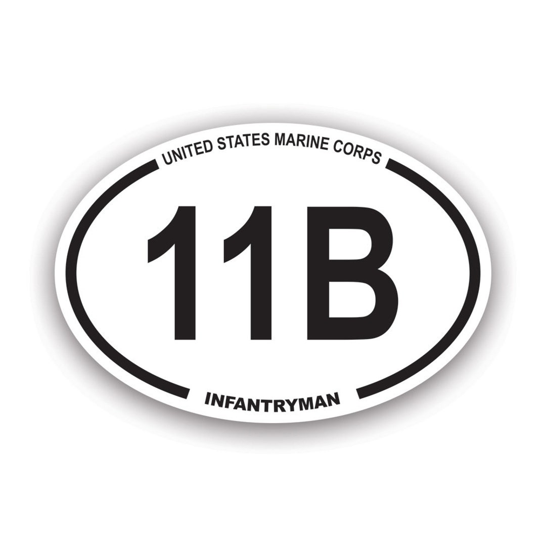 United States Army MOS 11B Infantryman Oval Sticker - Decal - American ...