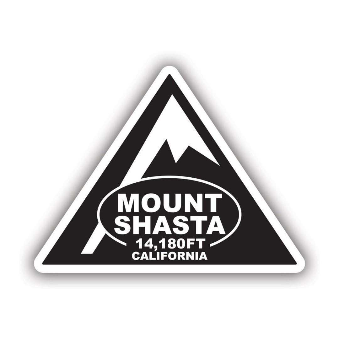 Mount Shasta Sticker - Decal - American Made - UV Protected - 14180 ...