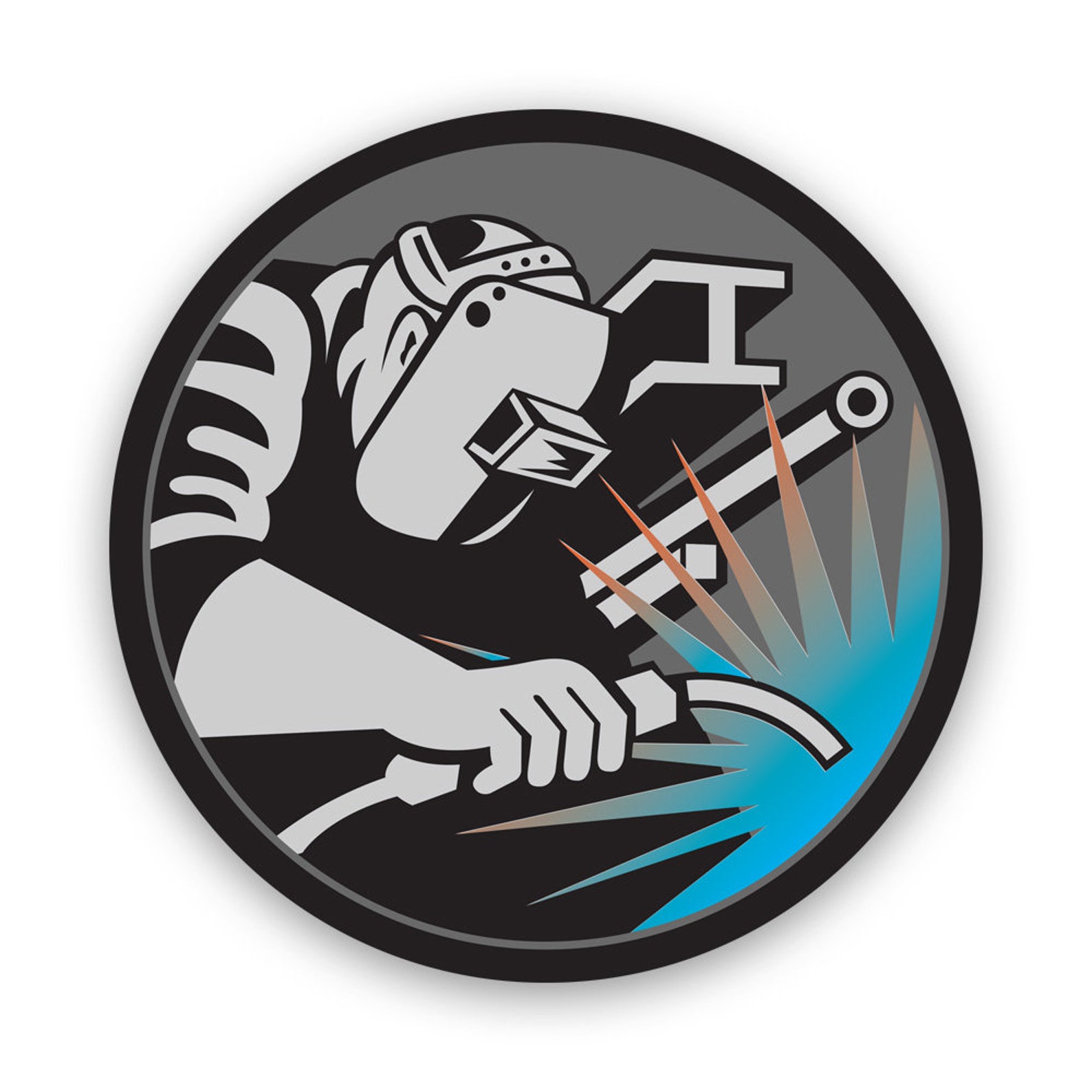 Welder Logo Sticker - Decal - American Made - UV Protected - Hardhat ...