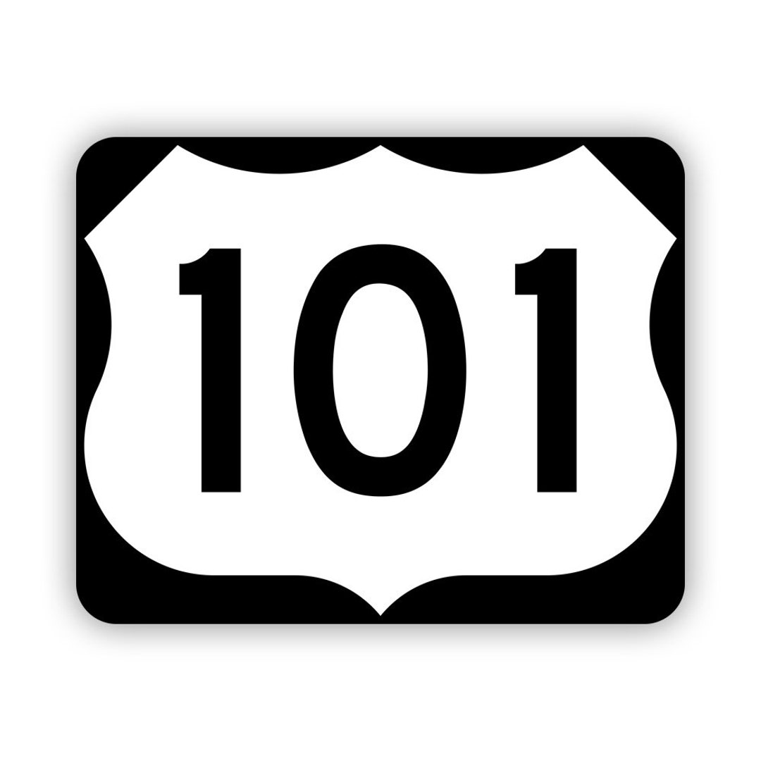 US Route 101 Sign Sticker Decal American Made UV Protected California ...