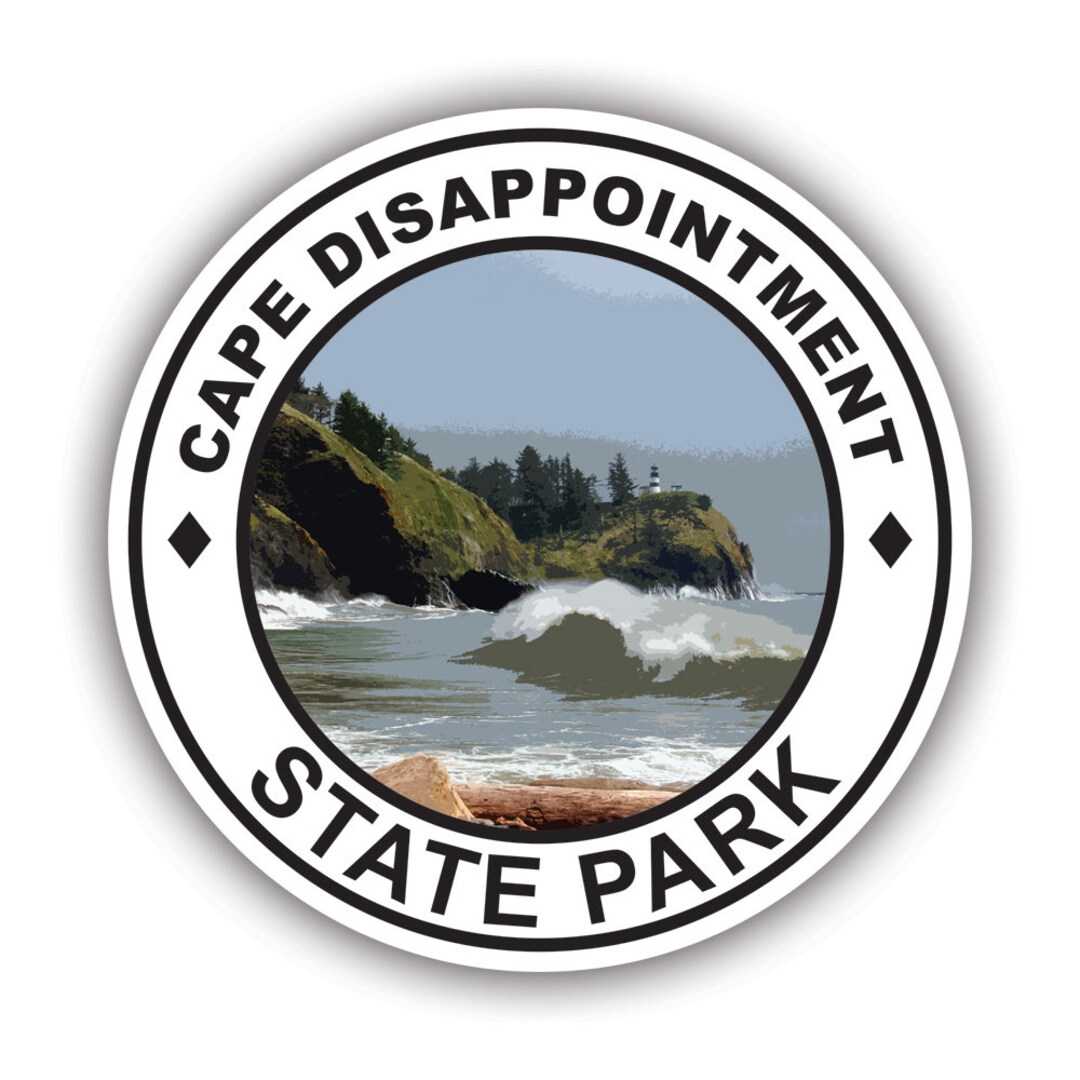 Cape Disappointment State Park Sticker - Decal - American Made - UV ...