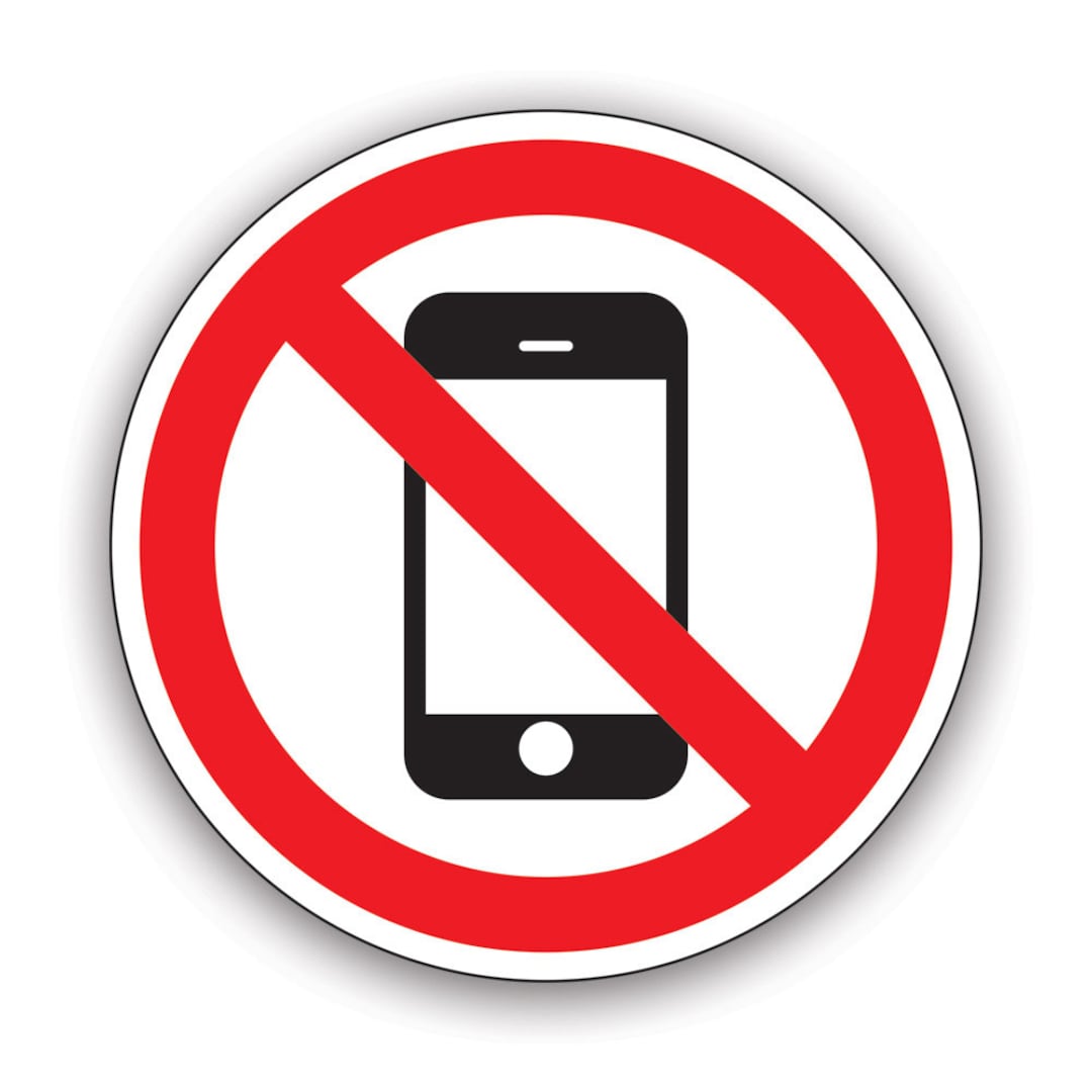 No Cell Phone Zone Sticker - Decal - American Made - UV Protected ...