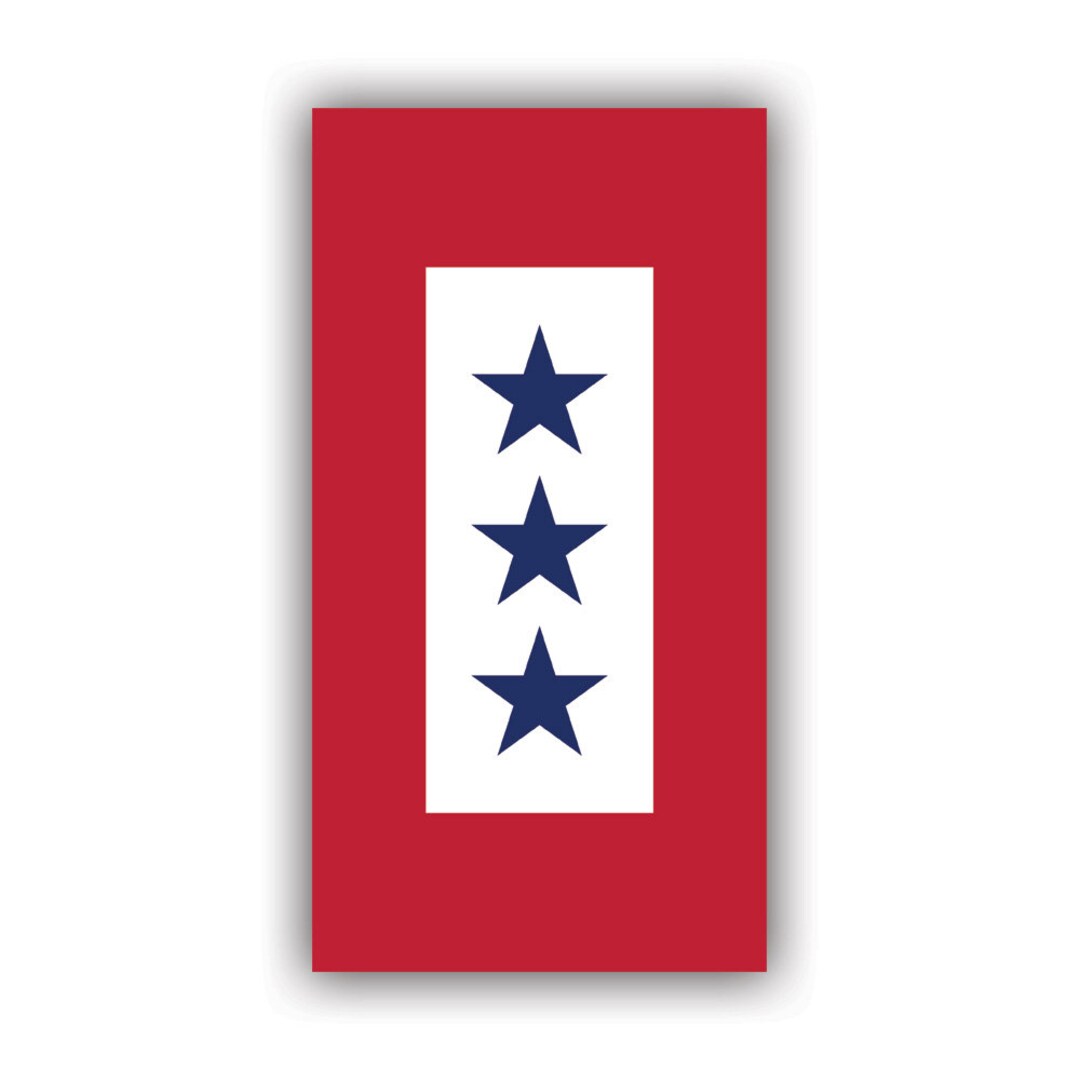 3 Blue Stars Service Flag Sticker - Decal - American Made - UV ...