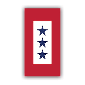 3 Blue Stars Service Flag Sticker - Decal - American Made - UV ...
