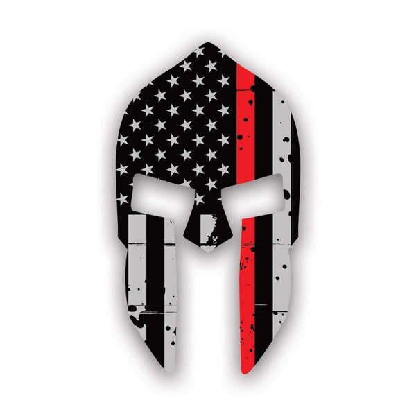 American Flag Firefighter Helmet Sticker - Etsy