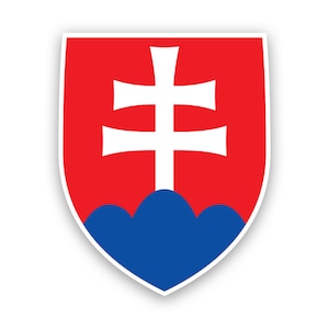 Slovak Coat of Arms Sticker - Decal - American Made - UV Protected ...