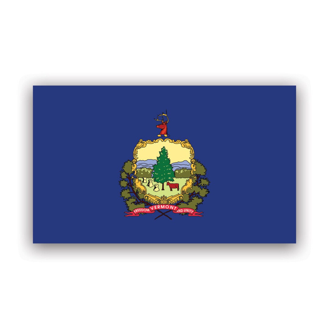 Vermont Flag Sticker - Decal - American Made - UV Protected State ...