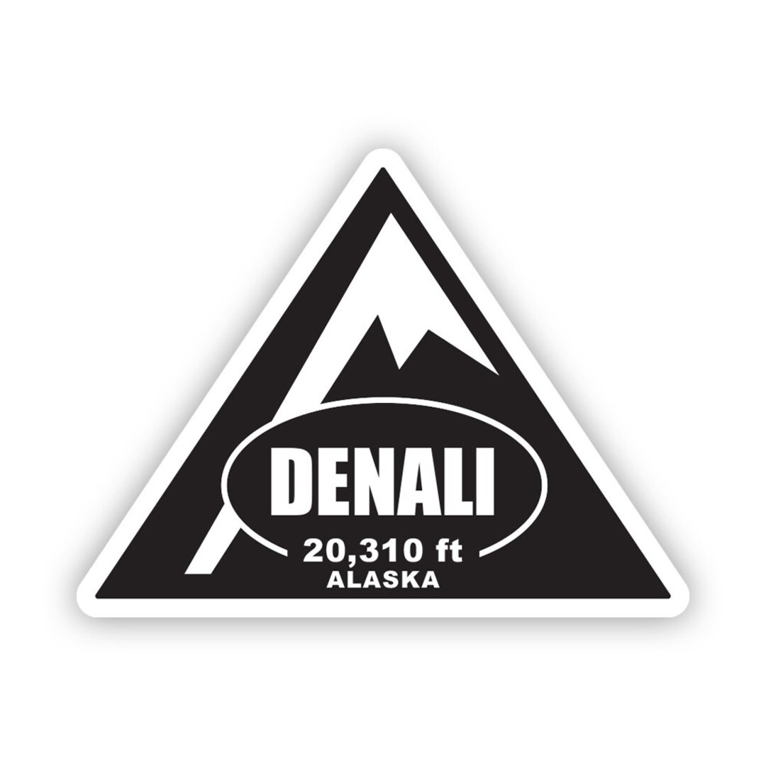 Denali Sticker Decal American Made UV Protected Alaska Summit Peak ...