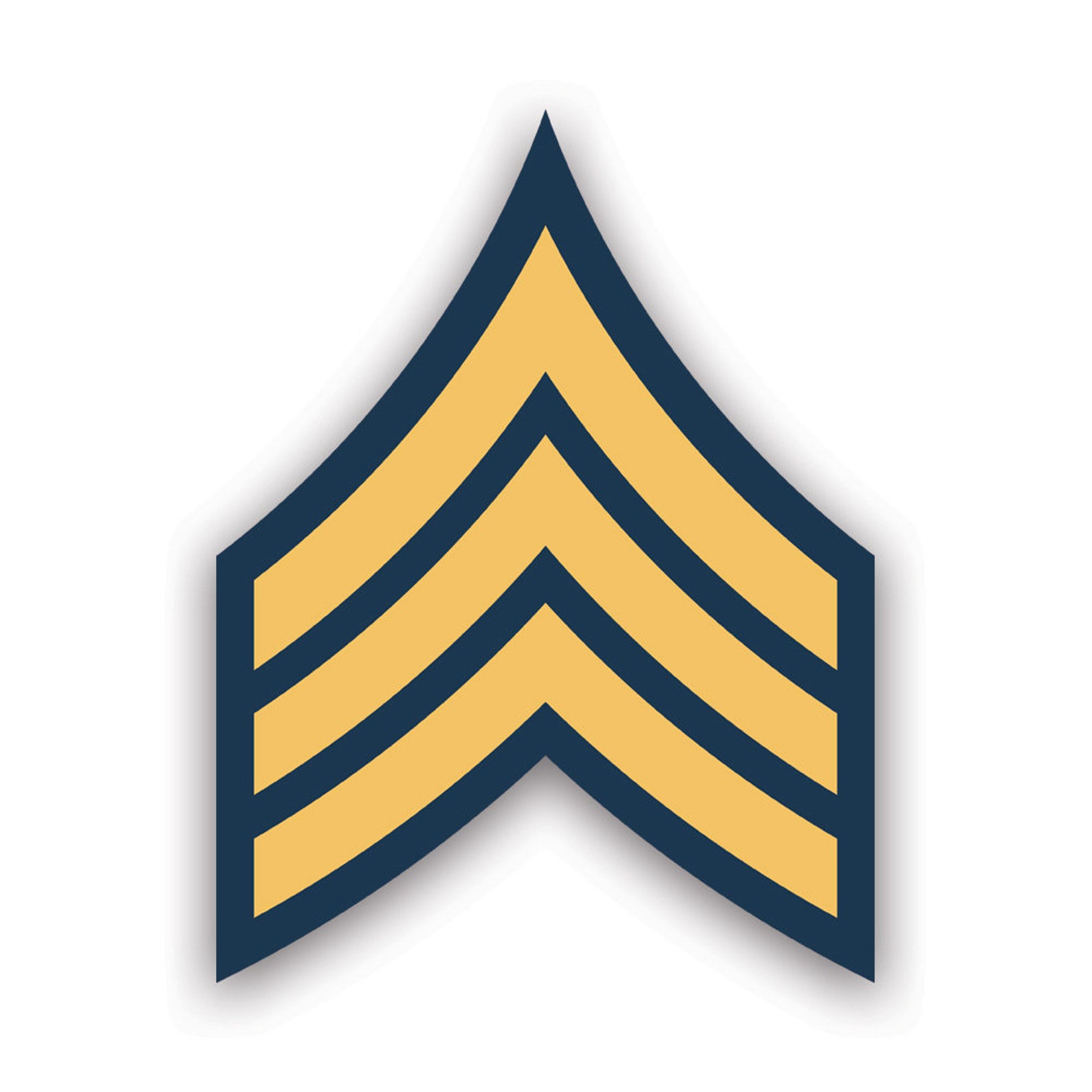 E-5 Sergeant Insignia Sticker - Decal - American Made - UV Protected ...