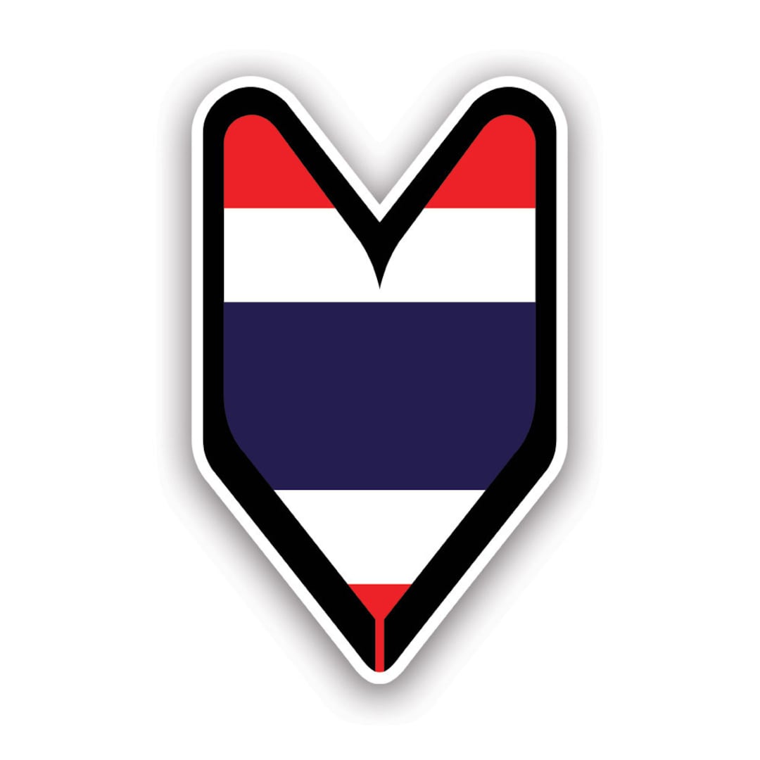 Thai Driver Badge Sticker - Decal - American Made - UV Protected Wakaba ...