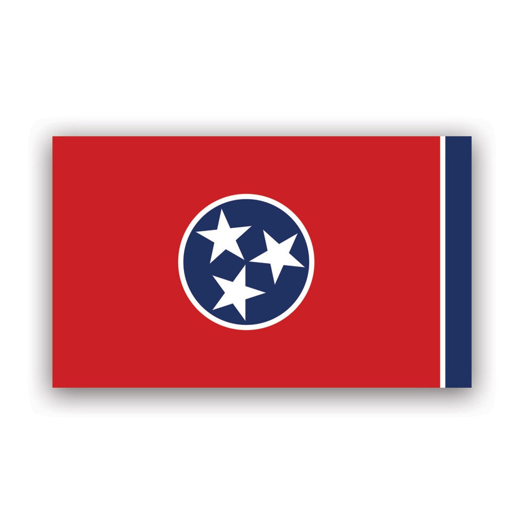 Tennessee Flag Sticker - Decal - American Made - UV Protected State ...