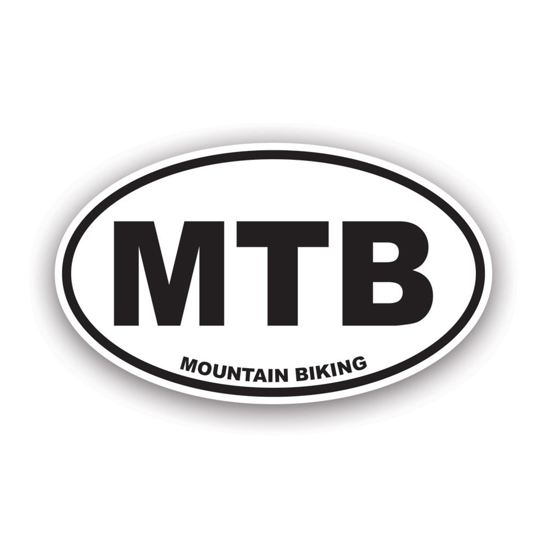 Oval MTB Mountain Biking Sticker - Decal - American Made - UV Protected ...