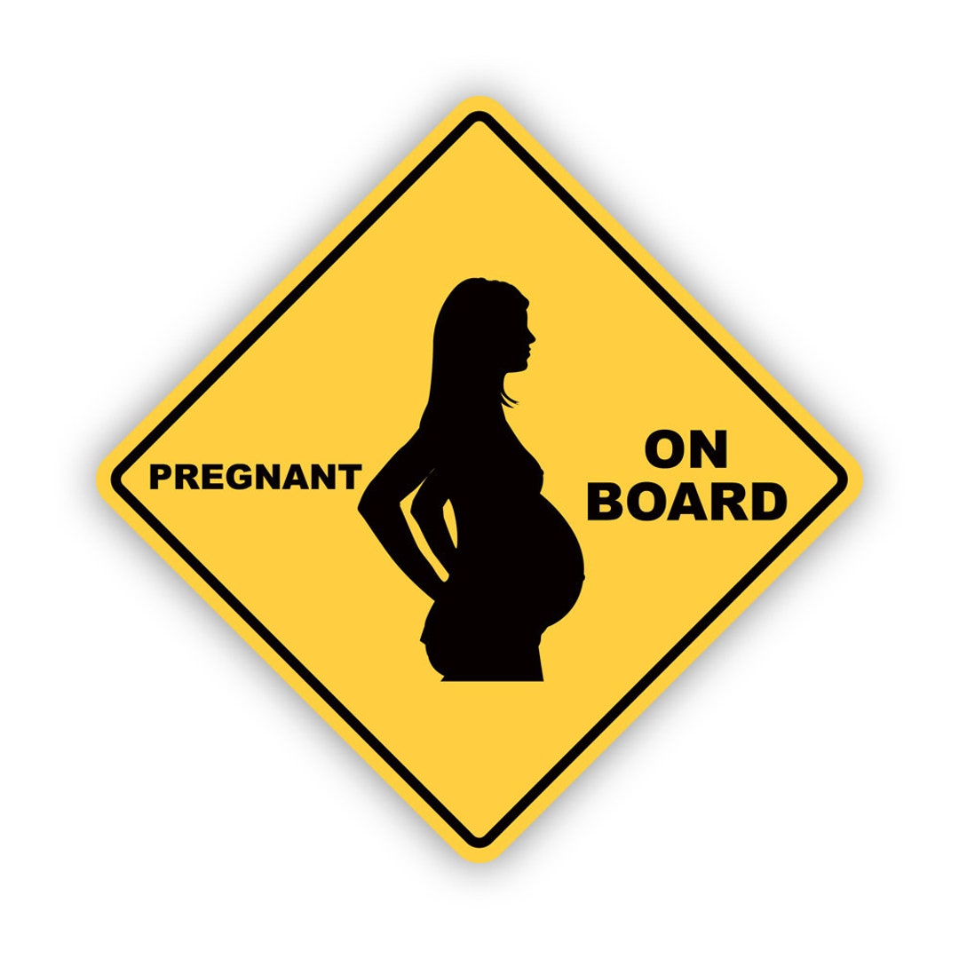Pregnant on Board Sticker - Decal - American Made - UV Protected Baby ...
