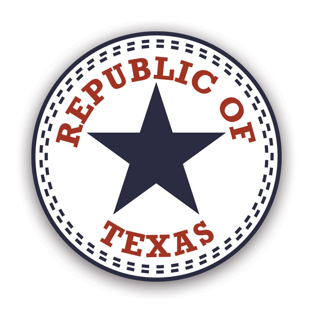 Republic of Texas Seal Sticker - Decal - American Made - UV Protected ...