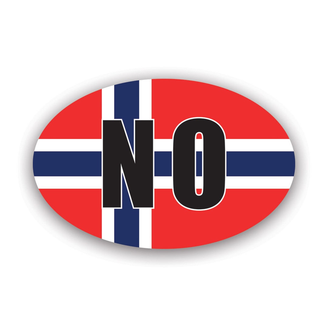 Norway Oval Sticker - Decal - American Made - UV Protected Norwegian ...