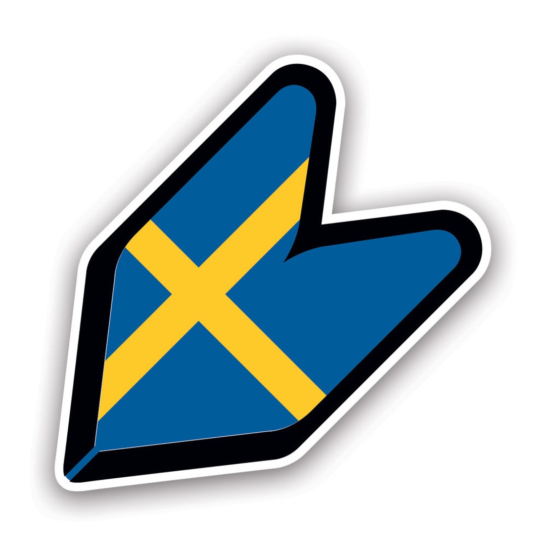 Swedish Driver Badge Sticker - Decal - American Made - UV Protected ...