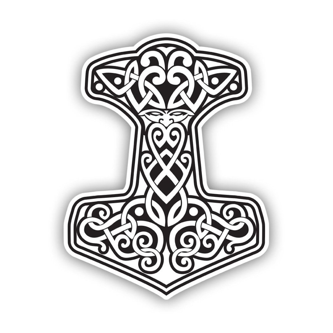 Hammer of Thor Symbol Sticker - Decal - American Made - UV Protected ...