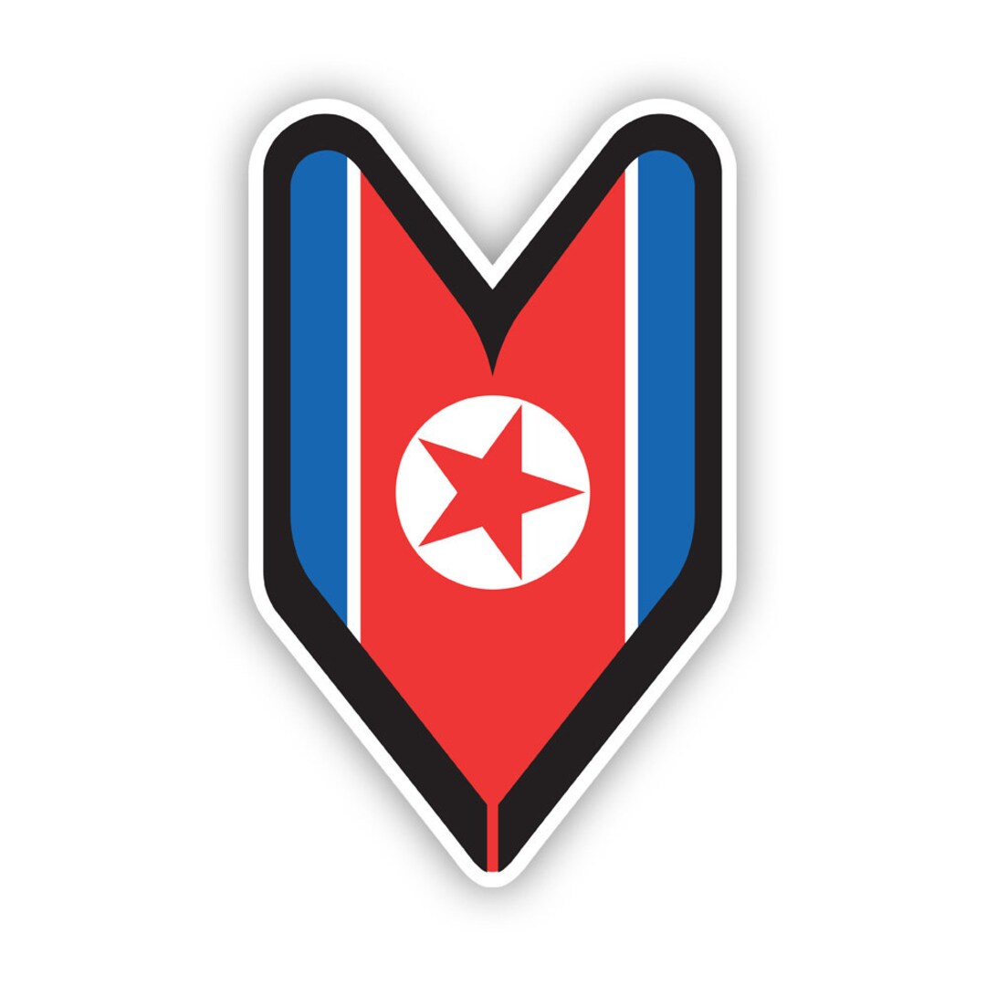 North Korean Driver Badge Sticker Decal American Made UV Protected ...