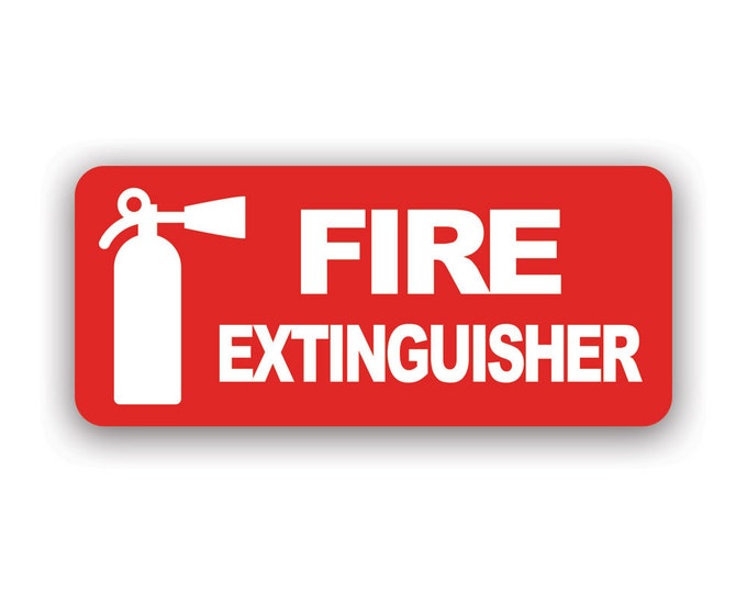 Fire Extinguisher Decal | Fire Extinguisher Vinyl Decal | Fire ...