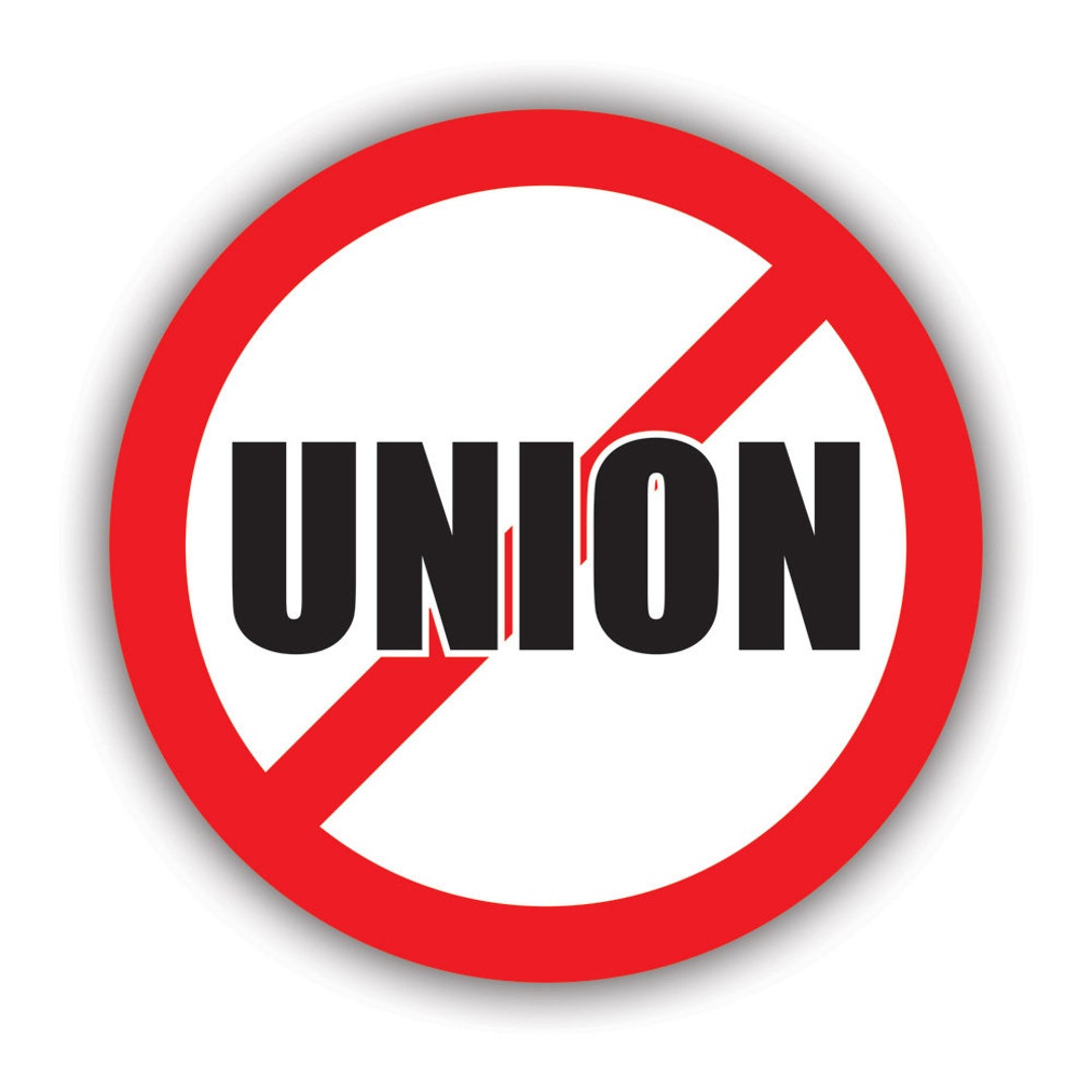 No Union Sticker - Decal - American Made - UV Protected - Anti Union ...
