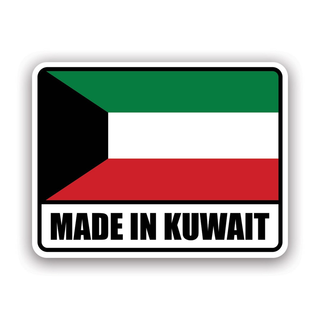 Made in Kuwait Sticker - Decal - American Made - UV Protected Kuwaiti ...