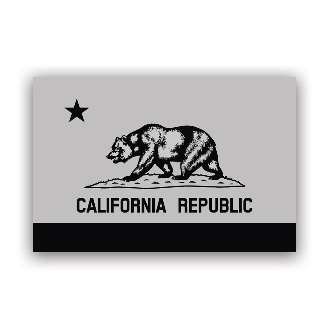 Subdued California Flag Sticker - Decal - American Made - UV Protected ...