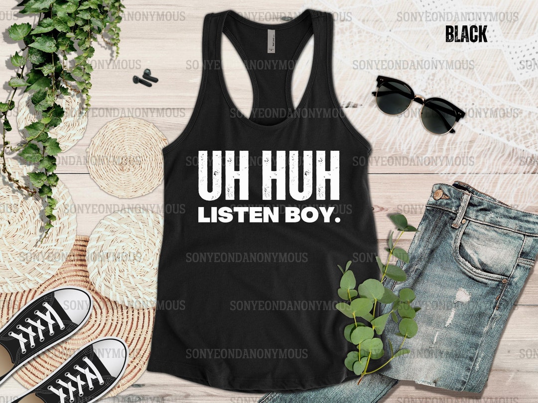 Uh Huh Listen Boy Tank Top | Yoongi Tank | Yoongi Shirt | Yoongi Merch ...