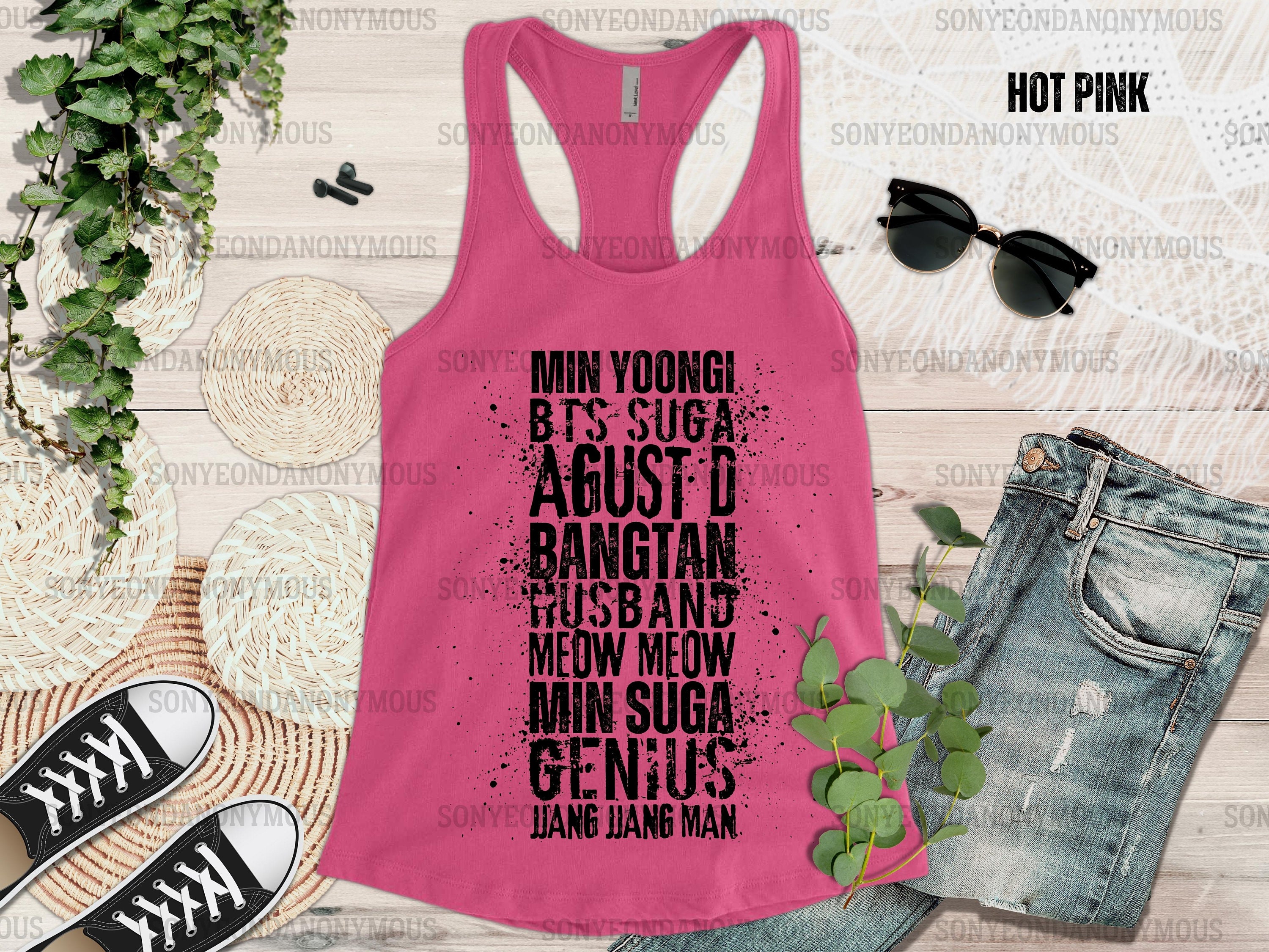 Min Yoongi Suga Agust D Nicknames Tank Top Yoongi Tank - Etsy