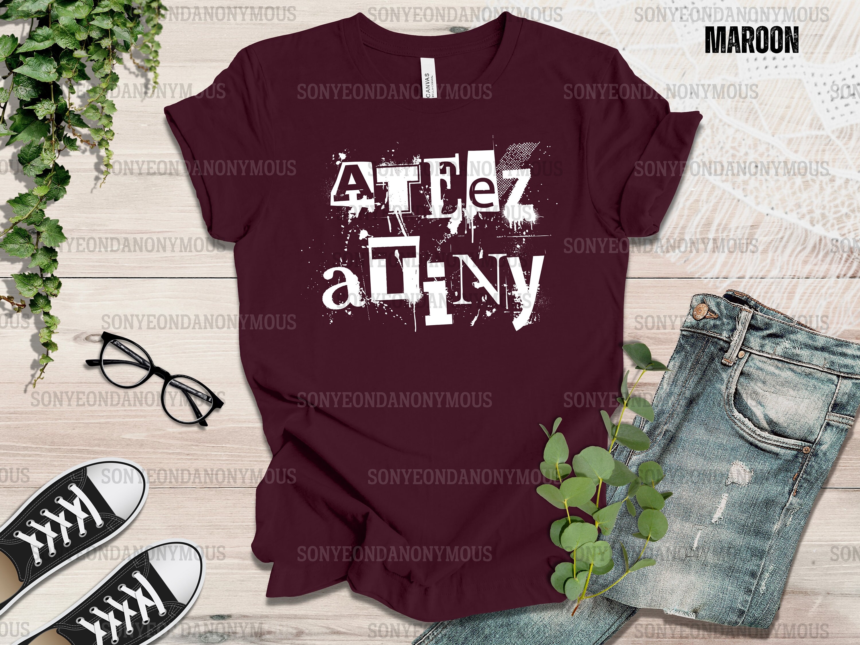 Ateez Atiny T-shirt: K-pop Fan Merch - Etsy