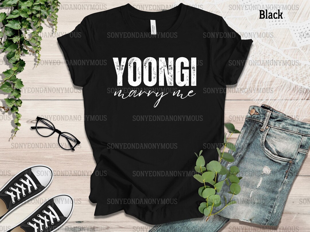 Yoongi Marry Me T-shirt | Yoongi Shirt | Yoongi T-shirt | Yoongi Merch ...