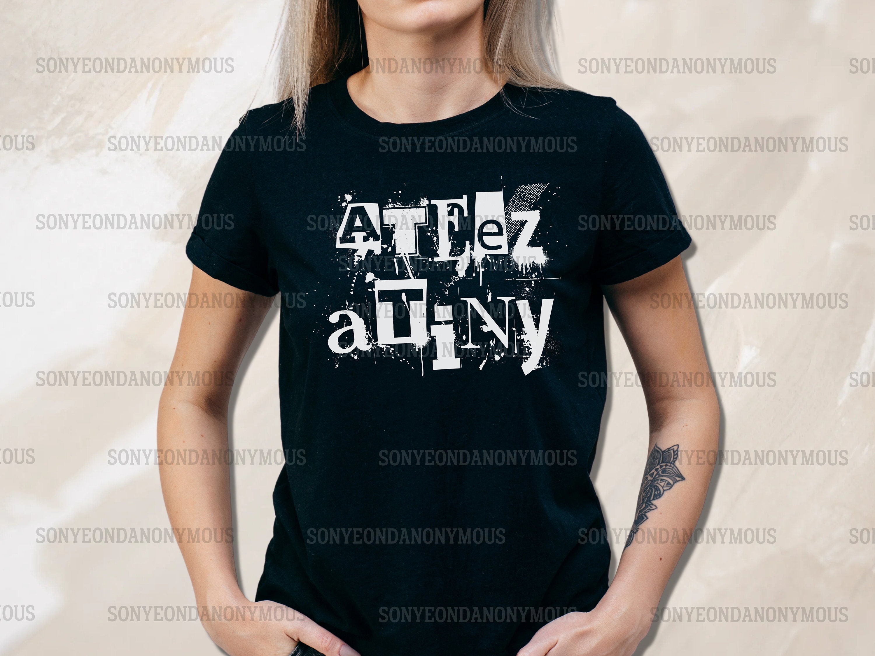 Ateez Atiny T-shirt: K-pop Fan Merch - Etsy