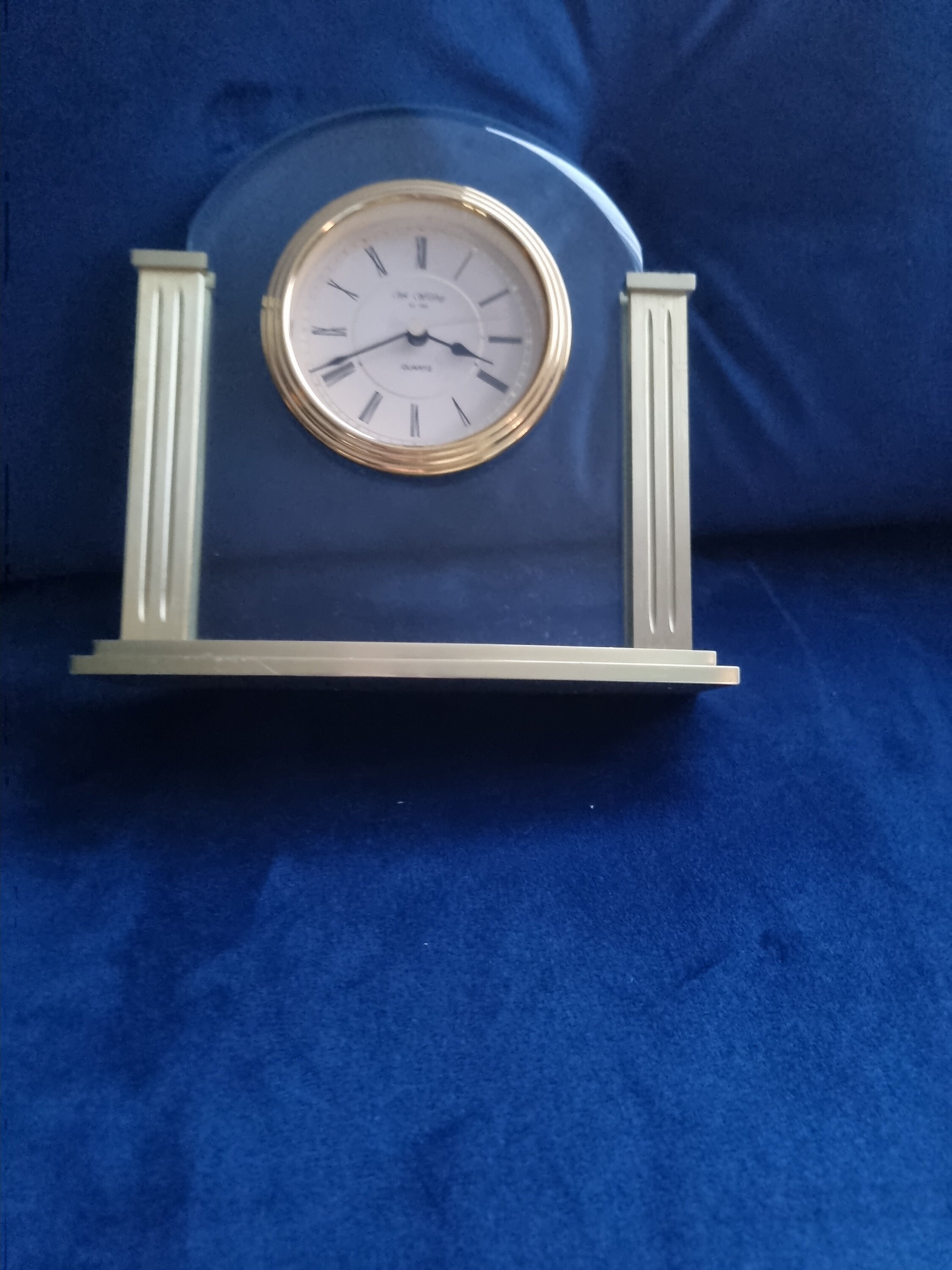 William Widdop Art Deco Glass Bezel Mantel Clock - Etsy UK