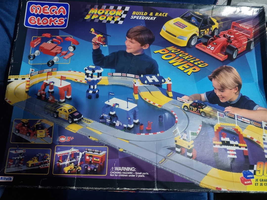 Vintage 1996 Mega Bloks Motor Sport Build and Race. Motorized Power - Etsy